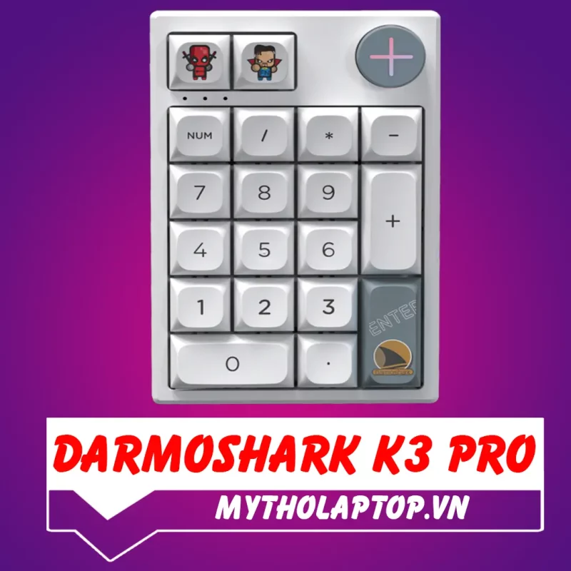 Darmoshark K3 Pro Trio-mode Mechanical Keyboard Numpad » Mỹ Tho Laptop